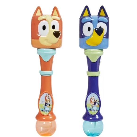 Disney | Toys | Blueybingo Licensed Lightup Bubble Wands 2 Pk | Poshmark